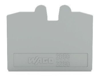 WAGO 2050-1291 2050 End and Intermediate Plate, For Use With TOPJOB S ...