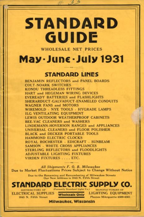 Our first Standard Guide recognizing us as an Electrical Distributor ...